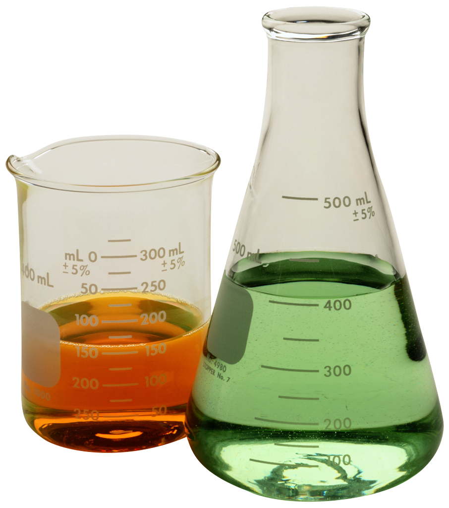 LABORATORIO CLINICO: Matraz y vaso precipitado
